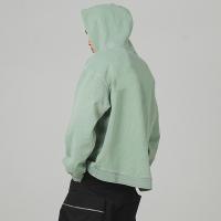 China Mint Green Distressed Short Sweater Solid Color Pullover Cotton Cordless Super Dalian Hoodie for sale