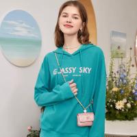 China Letter Pattern Casual Pullover Sweater Hoodies With 3D Print Eager Logo for sale