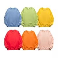 China Regular Sleeve Graphic Crewneck Sweatshirt Customized Size Plain Dyed for sale