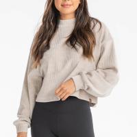 China Sustainable Plain Crew Neck Sweatshirt Autumn And Winter Customized Embroidered Logo for sale