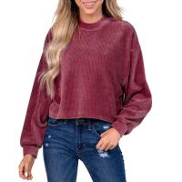 China Sustainable Plain Crew Neck Sweatshirt Autumn And Winter Customized Embroidered Logo for sale