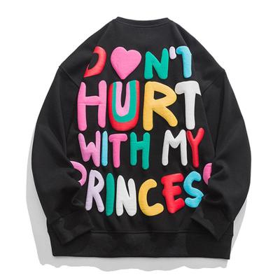 China Unlined Embroidered Plain Crew Neck Sweatshirt For Adult Ladies for sale