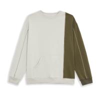 China Round Neck Mens Embroidered Sweatshirt Thermal Lining And Soft Fleece Fabric for sale