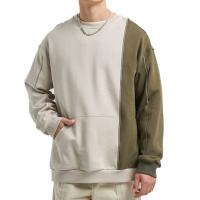 China Round Neck Mens Embroidered Sweatshirt Thermal Lining And Soft Fleece Fabric for sale