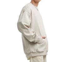 China Round Neck Mens Embroidered Sweatshirt Thermal Lining And Soft Fleece Fabric for sale