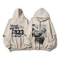 China Regular Sleeve  Plus Size Oversized Hoodie Cotton And Spandex Blended Logo Printed for sale