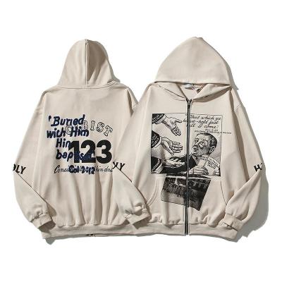 China Regular Sleeve  Plus Size Oversized Hoodie Cotton And Spandex Blended Logo Printed for sale