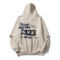 China Regular Sleeve  Plus Size Oversized Hoodie Cotton And Spandex Blended Logo Printed for sale