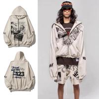 China Regular Sleeve  Plus Size Oversized Hoodie Cotton And Spandex Blended Logo Printed for sale