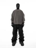 China XL Size Plain Dyed Drawstring Pullover Sweatshirt For Spring for sale