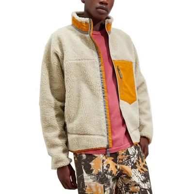 China Winter Polyester Fabric Sports Track Jackets Men'S Classic Sherpa Fleece Jacket for sale