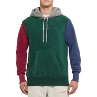 China Embroidered Sports Team Hoodies Men Sweatshirt Colorblock Fleece Hoodie for sale