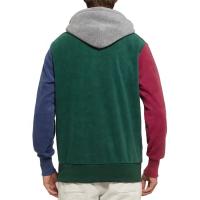 China Embroidered Sports Team Hoodies Men Sweatshirt Colorblock Fleece Hoodie for sale