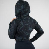 China 95% Cotton 5% Spandex Women'S Casual Hoodie Sports Activewear Camo Crop Hoodie for sale