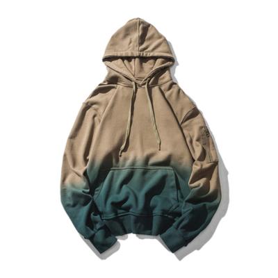 China Gradual Change Unisex Plain Hoodies 100 Percent Cotton Hoodies for sale