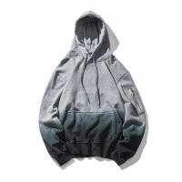 China Gradual Change Unisex Plain Hoodies 100 Percent Cotton Hoodies for sale