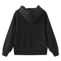 China Long Sleeve Black Mens Casual Pullover 100 Cotton Plain Oversized Hoodie for sale