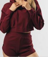 China Cotton Sports Team Hoodies Raglan Oversized Long Sleeve Crop Top for sale
