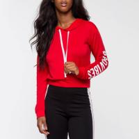 China Athletic Workout Sports Team Hoodies Yoga Female Crop Top Hoodies for sale