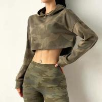 China Casual Long Sleeve Lightweight Athletic Hoodie Woolen Athletic Cropped Hoodie for sale