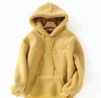 China Unisex Fleece xxxl Sherpa Fur Lined Hoodie Embroidery Warm Fluffy Hoodie for sale