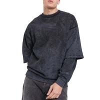 China Cotton 160gsm Blank Oversized Sweatshirts Multicolor Mens Embroidered Sweatshirt for sale