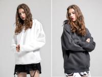 China Blank Logo Plain Cotton Hoodies Unisex Plain Hoodies Breathable Lined for sale