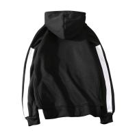 China Orange Black Cool Streetwear Hoody Sweatshirts White Stripes Mens Pullover Hoodies for sale