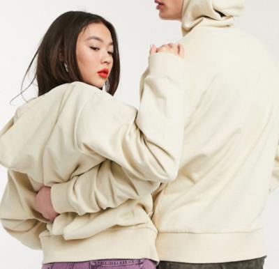 China Blank Plain Pullover Heavyweight Cotton Hoodies Oversized Unisex Hoodie for sale