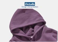 China 100% Cotton Plain Unisex Plain Hoodies Oversized Micro Performance Fleece Pullover Hoodie For Women for sale
