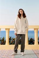 China GRKC 100 Cotton Solid White Plain Pullover Sweatshirt Modern Casual Printed Color Long Sleeve Hoodie for sale
