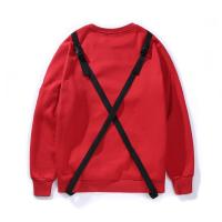 China Black Blank Cotton Oversized Crewneck Sweatshirt With Front Pocket No Hood for sale