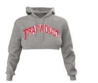 China Long Sleeve Printing Crop Top Sweatshirt for sale