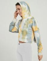 China 100 Polyester Women'S Gradient Oversized Tie Dye Sweatshirt Pullover Sweater Hoodies Tops for sale