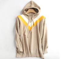 China Cashmere Plus Size Pullover Sweater Hoodies Hit Color Sweater Pullover Wool Hoodie for sale