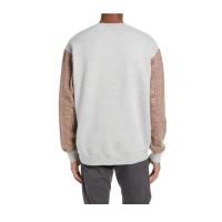 China Men Bold Plaid Sleeves Sweatshirt 80 Cotton 20 Polyester sweatshirt for sale