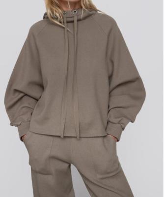 China Cotton Cardigan Pullover Sweater Hoodies Plus Size Women'S Embroidered Sweatshirts for sale