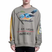 China Men Plain Crew Neck Sweatshirt Printed 100 Percent Cotton Sweatshirt for sale