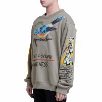 China Men Plain Crew Neck Sweatshirt Printed 100 Percent Cotton Sweatshirt for sale