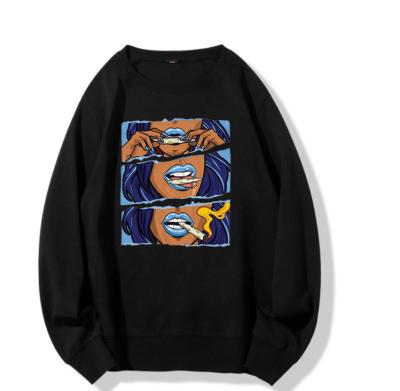 China O Neck Women Crop Hoddies Blank Oversized Sweatshirts for sale