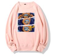 China O Neck Women Crop Hoddies Blank Oversized Sweatshirts for sale