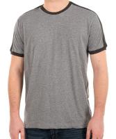 China Men Long Line Round Neck Short Sleeve 180gsm Blank T Shirts Smart Casual for sale