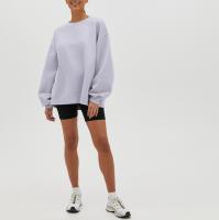 China Autumn Oversized Pullover Women'S Wool Blank O Neck Sweatshirts for sale