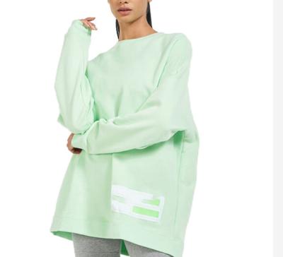 China 100% Cotton Round Neck Long Sleeve Sportswear Oversized Sweatshirt For Women for sale