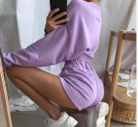 China Blank Sweatshirt Women Private Label Shorts Set Best High Street Loungewear for sale