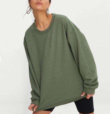 China 100% Plain Cotton Sweatshirts Casual Autumn Plain Crew Neck Pullover Sweatshirt for sale