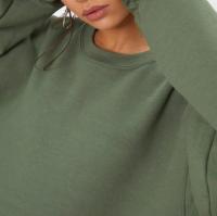 China 100% Plain Cotton Sweatshirts Casual Autumn Plain Crew Neck Pullover Sweatshirt for sale