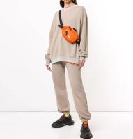 China Fashion Custom Girls Plain Crew Neck Sweatshirt Women Blank Jumper Sports Suit for sale