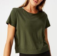 China Loose Fit Women ODM XXL Blank T Shirts Wicking Cotton Spandex for sale