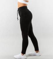 China Sweat Wicking Black Breathable Jogger Pants Womens High Waisted Joggers for sale